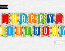 Unique rainbow birthday banner related items | Etsy