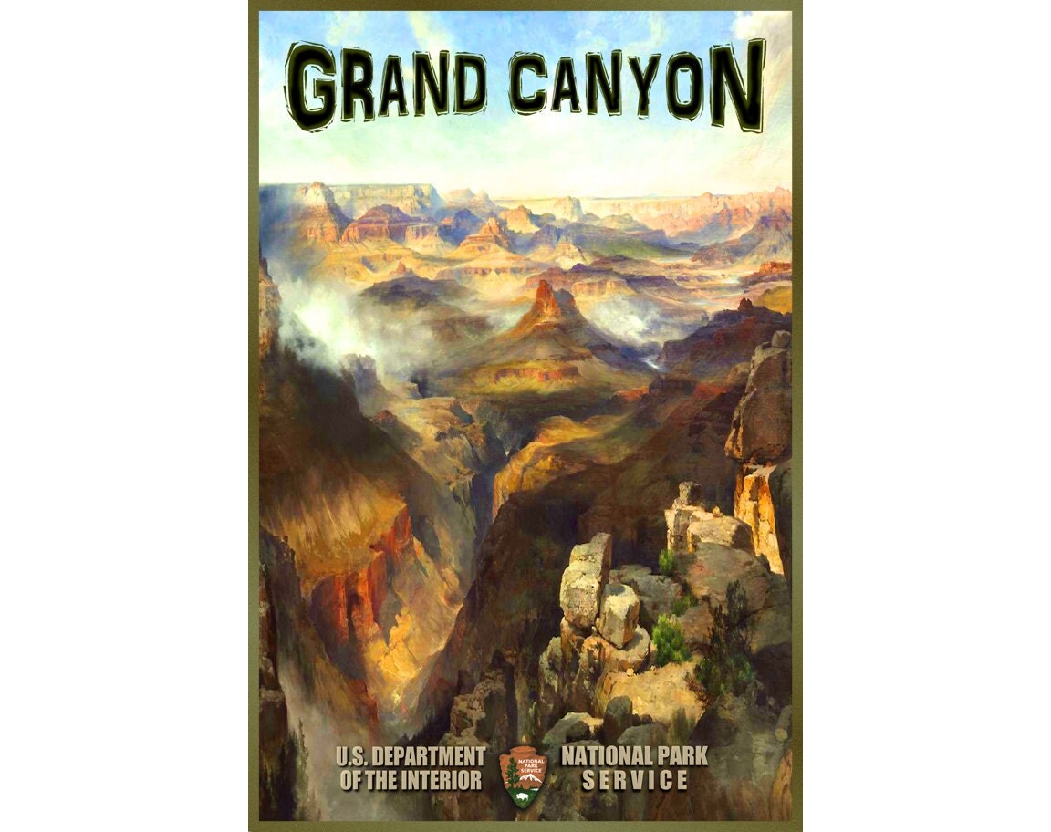 GRAND CANYON National Park Original Retro Travel Poster