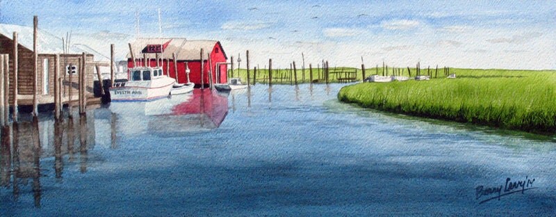 Leeds Point New Jersey seascape inland waterway docks