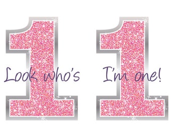Popular items for pink glitter number on Etsy