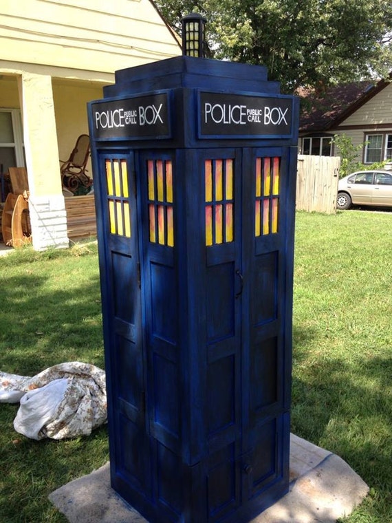 Items similar to Life size TARDIS inspired by Dr. Who used for storing ...