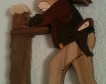 Popular items for wooden intarsia on Etsy