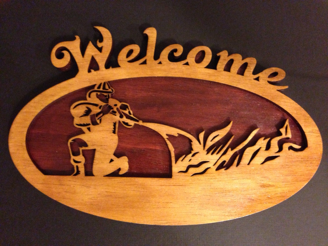 Firefighter Welcome Sign