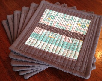 Popular items for quilted coasters on Etsy