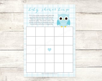 Popular items for owl bingo cards on Etsy