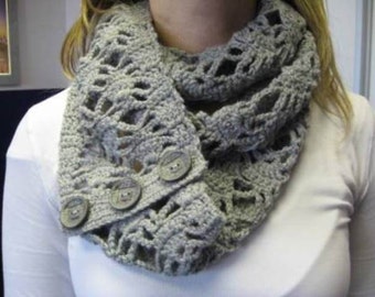 Popular items for scarf with buttons on Etsy