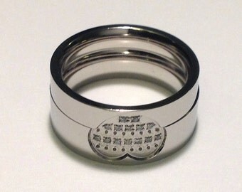 Popular items for heart puzzle ring on Etsy