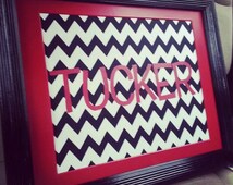 Popular items for framed name art on Etsy