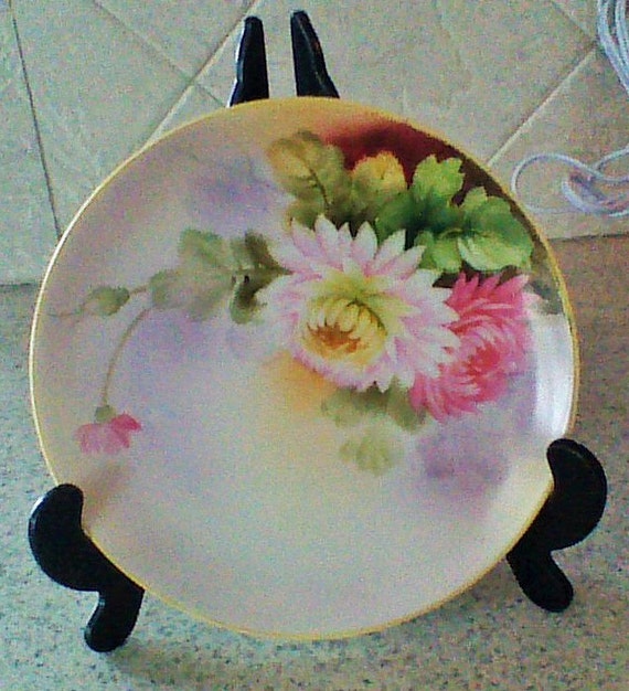 Items similar to Handpainted Nippon Plate - Colorful and Beautiful with ...