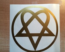 Unique heartagram related items | Etsy