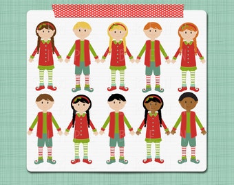 Popular items for elves clip art on Etsy