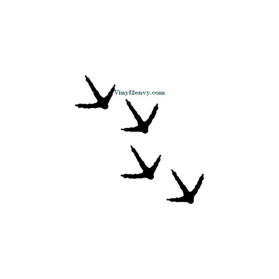 Turkey Tracks Car Decal Vinyl Car Decals Window Decal