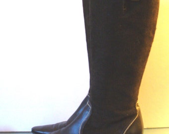 Vintage Mod Black Beat Boots Size 8M US