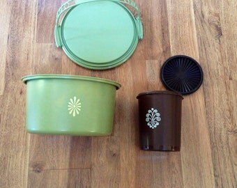 2 Vintage Tupperware Containers