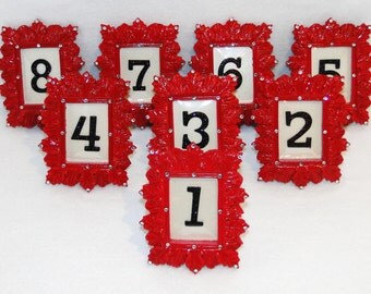 Popular items for table number frame on Etsy