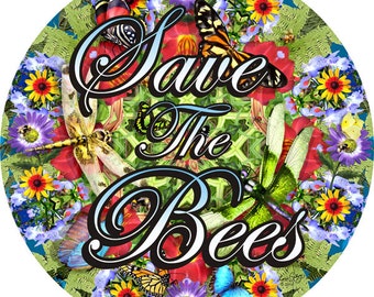 Save the bees print | Etsy
