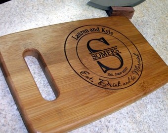 Personalized Cutting Board Custom Breadboard Couples Gift