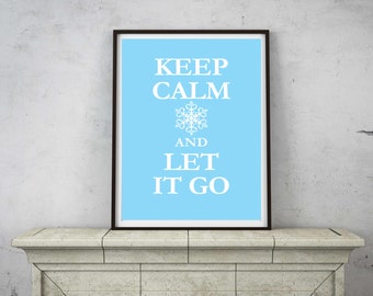 Popular items for let it go poster on Etsy