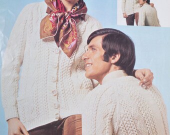 PDF loopy jacket sizes loop vintage knitting pattern pdf