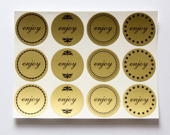 Popular items for enjoy stickers on Etsy