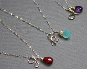 Wire name necklace | Etsy