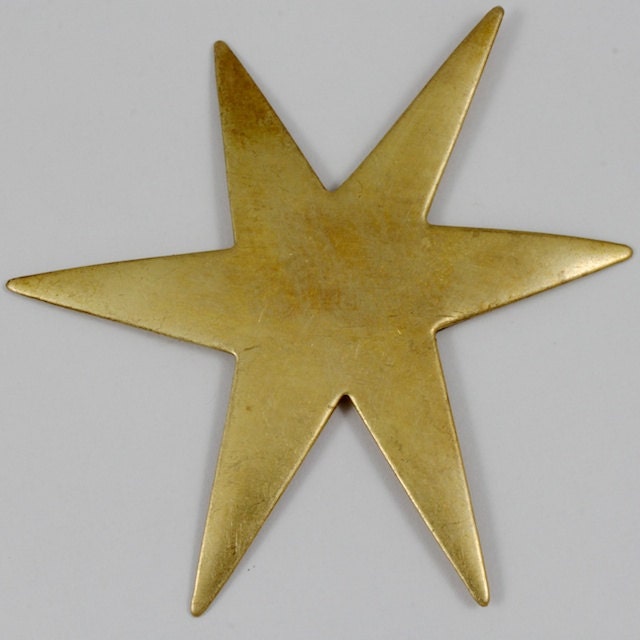 55mm Irregular Brass Star (2 Pcs) #1223 – Haute Juice