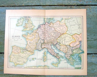 1934 world map | Etsy