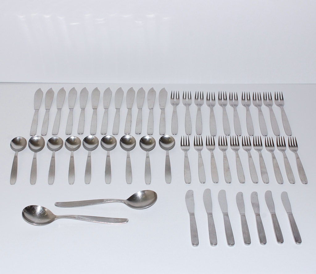 Hackman Finland Scandia Kaj Franck Stainless Steel Flatware