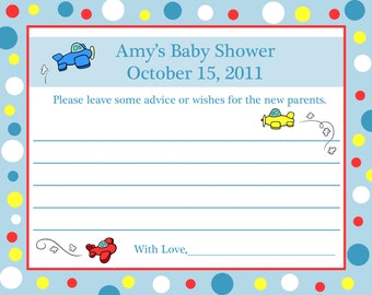 24 Personalized Baby Shower Maze Game Cards AHOY by partyplace