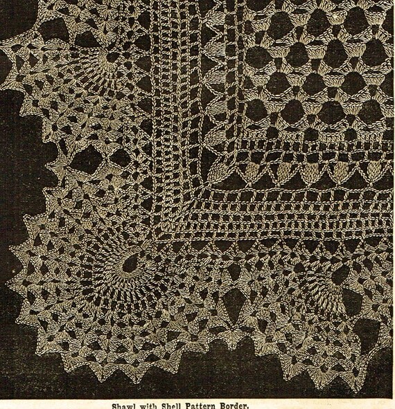 How to make a Victorian Crochet lace shawl-Vintage crochet
