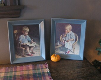 Items similar to Rare Vintage J. Ingwersen Prints Gary and Gretchen on Etsy