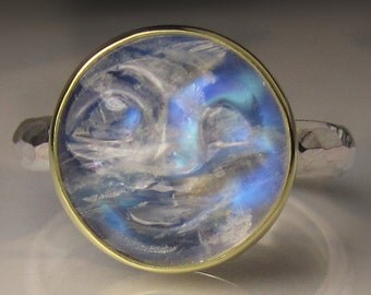 Popular items for carved moonstone on Etsy