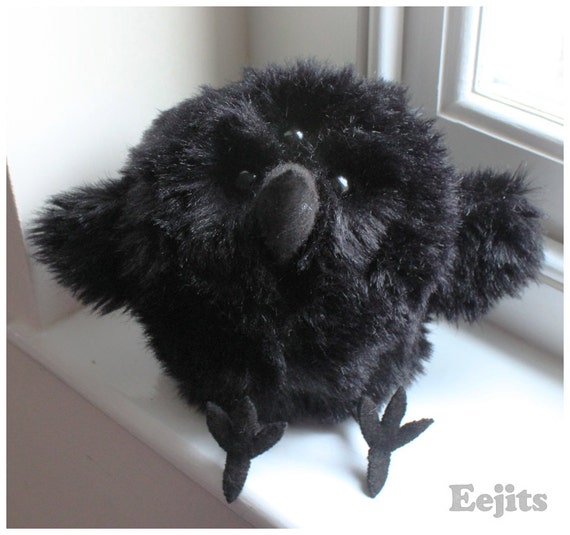 Cool Etsy Thing: 3 Eyed Raven Plushie | The Feminine Miss Geek