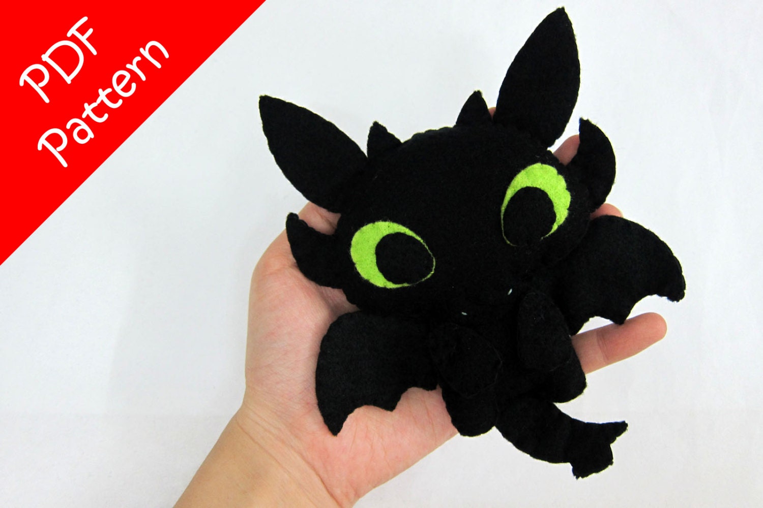 Dragon or Toothless Alike Plush PDF Pattern Instant Digital