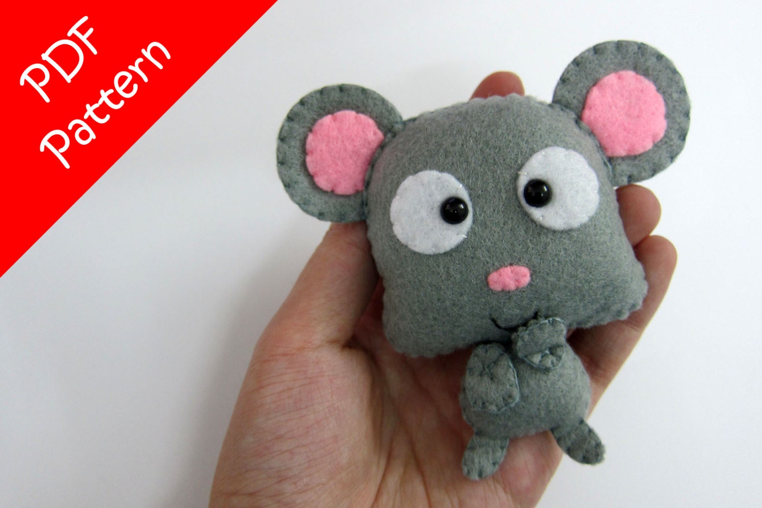 Mouse Plush PDF Pattern Instant Digital Download