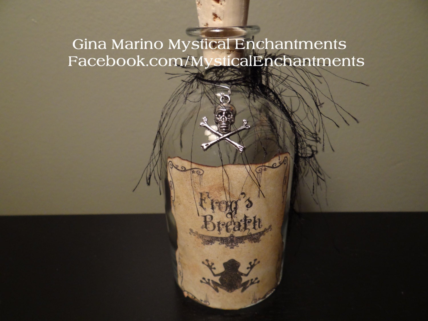 Frog's Breath Halloween Potion Bottle