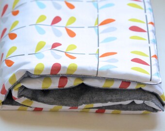 Pre-School Toddler Nap- Mat/Little Petals Cotton and Linen Denim/ Add ...
