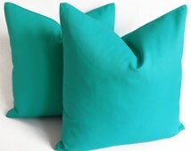 Popular items for teal green pillow on Etsy