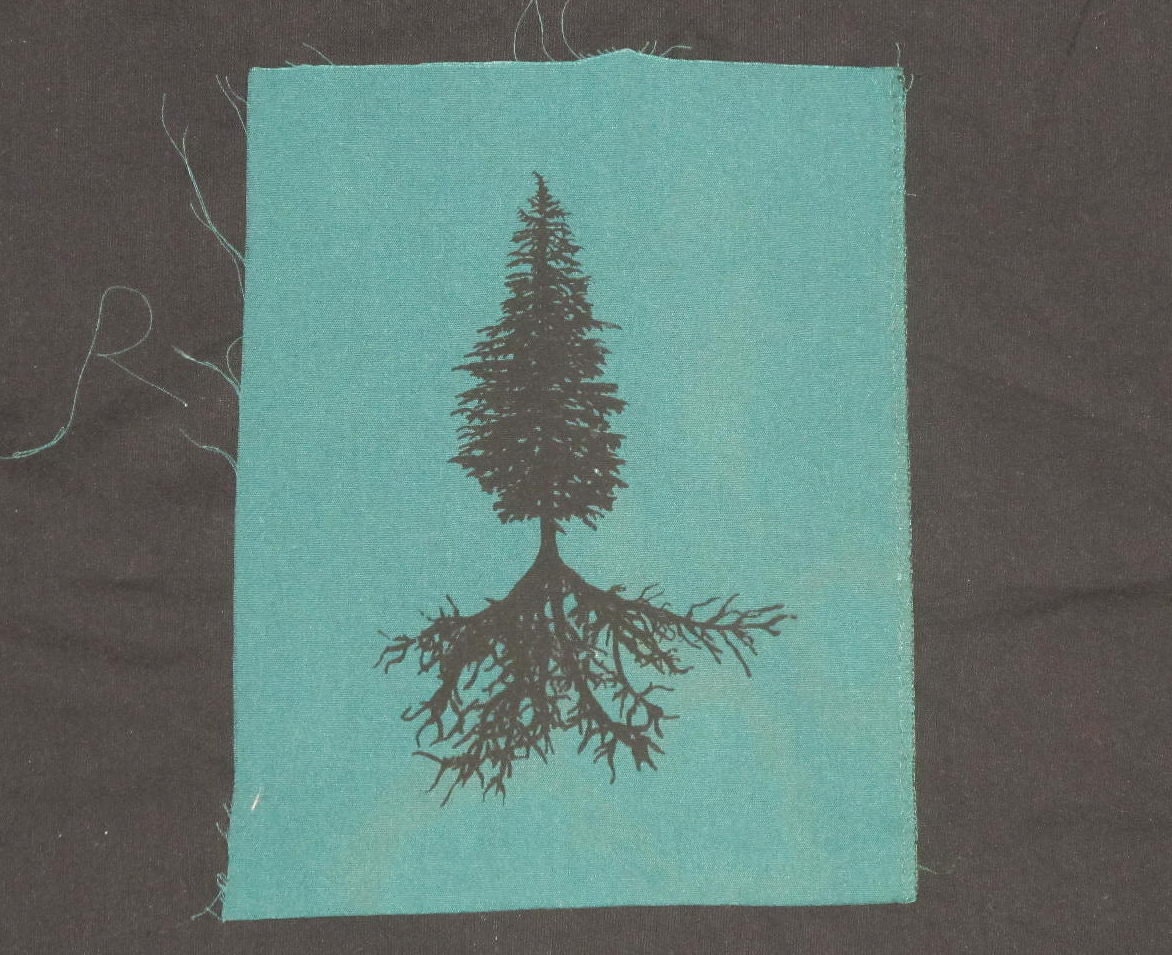 Tree Patch Conifer & Tree Roots choose black white green