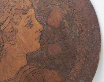 Unique pyrography art related items | Etsy