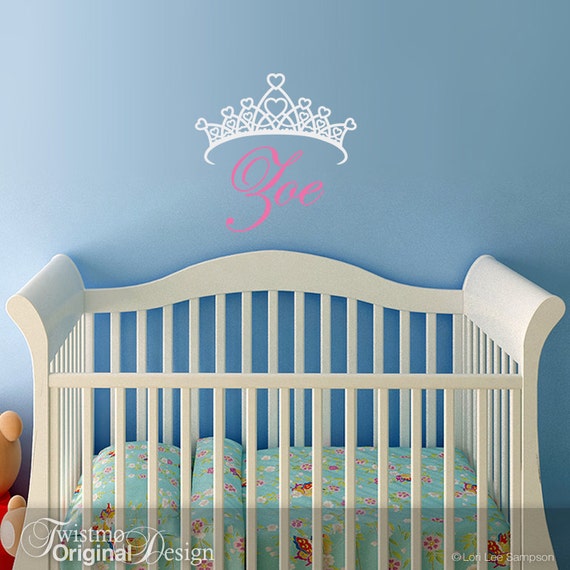 Girls Room Decor Vinyl Wall Decal Customized Name With