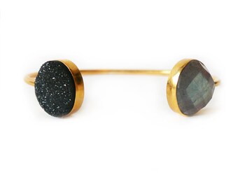Popular items for druzy cuff on Etsy