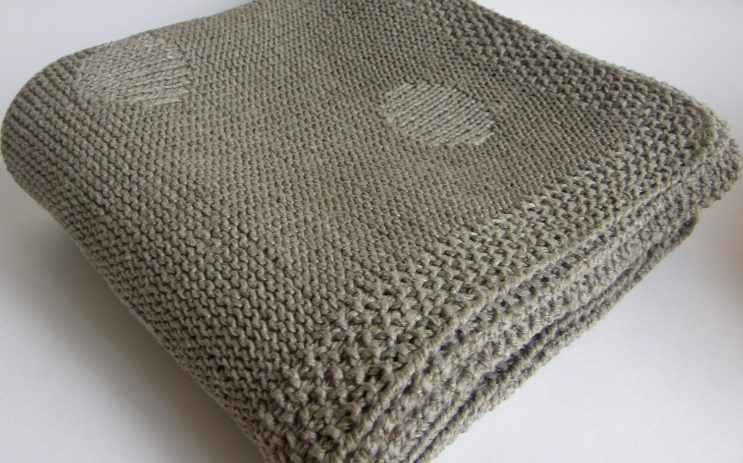 Organic baby blanket-Linen blanket-Knit baby blanket-Linen