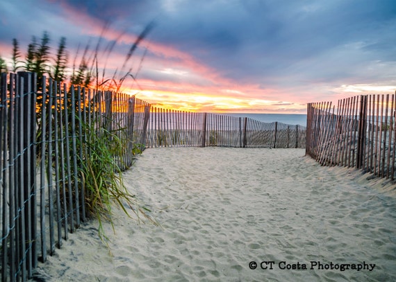 Beach Path 5x7 Photography Print Seascape by CTCostaPhotography