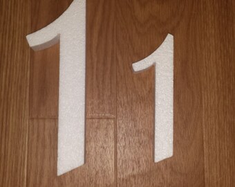 Styrofoam numbers | Etsy
