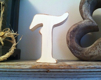 Wooden letter t | Etsy
