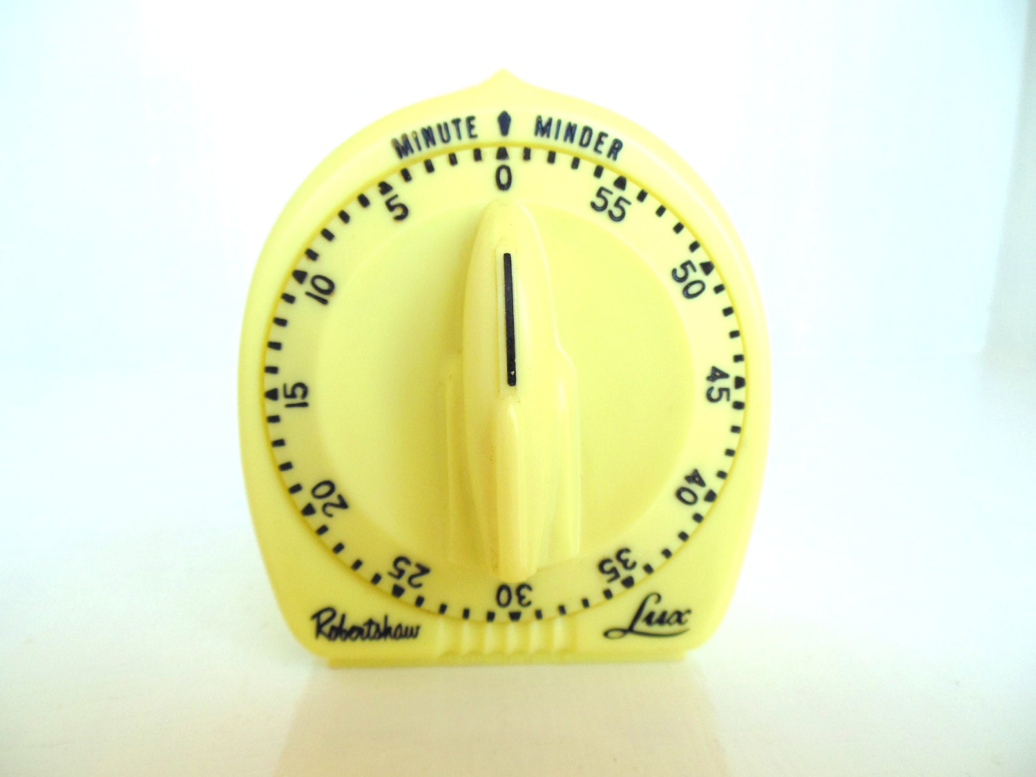Vintage Timer Yellow Lux Robertshaw by vintagebytheseashore