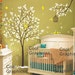 trees wall decal office wall decal flying birds wall decal