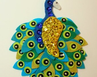 Popular items for Felt Peacock on Etsy