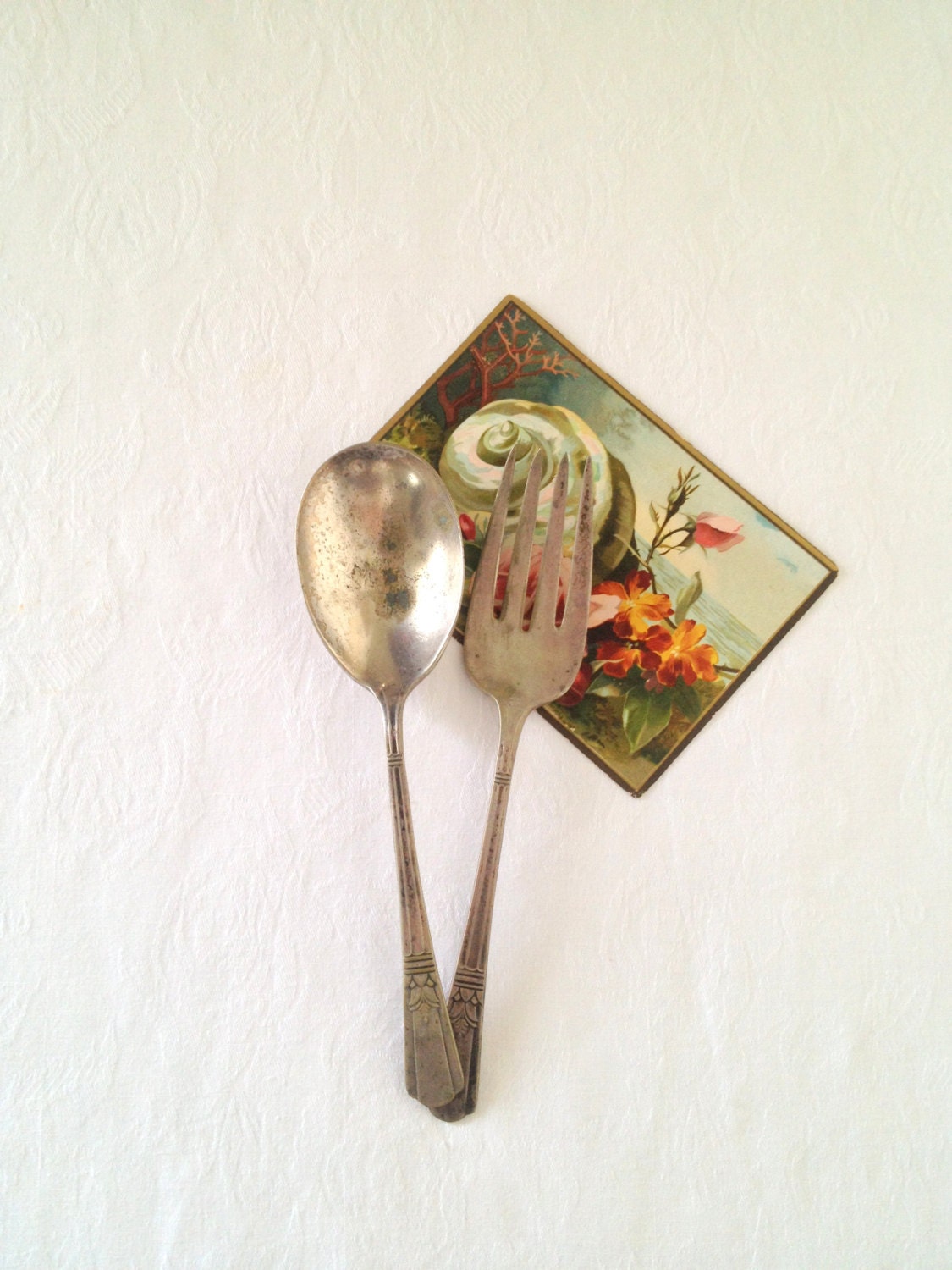 Vintage Court Silverplate Meat Fork and Serving Spoon Court Pattern ...